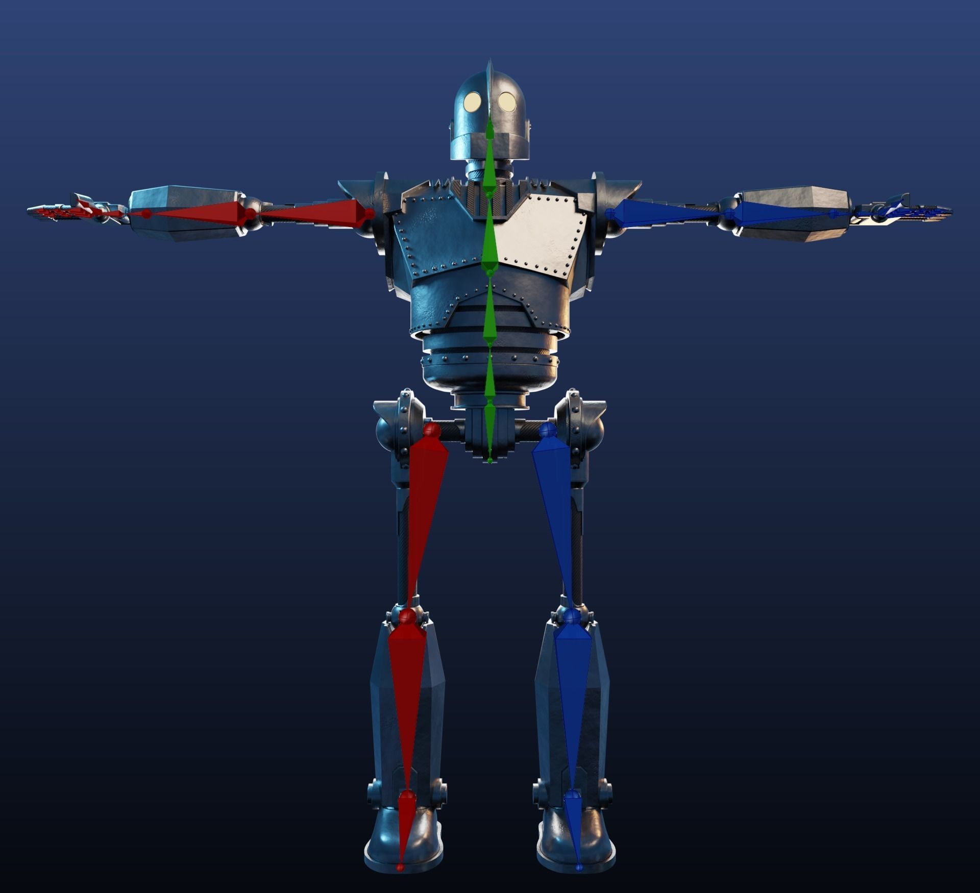 Iron Giant 3D model rigged | CGTrader