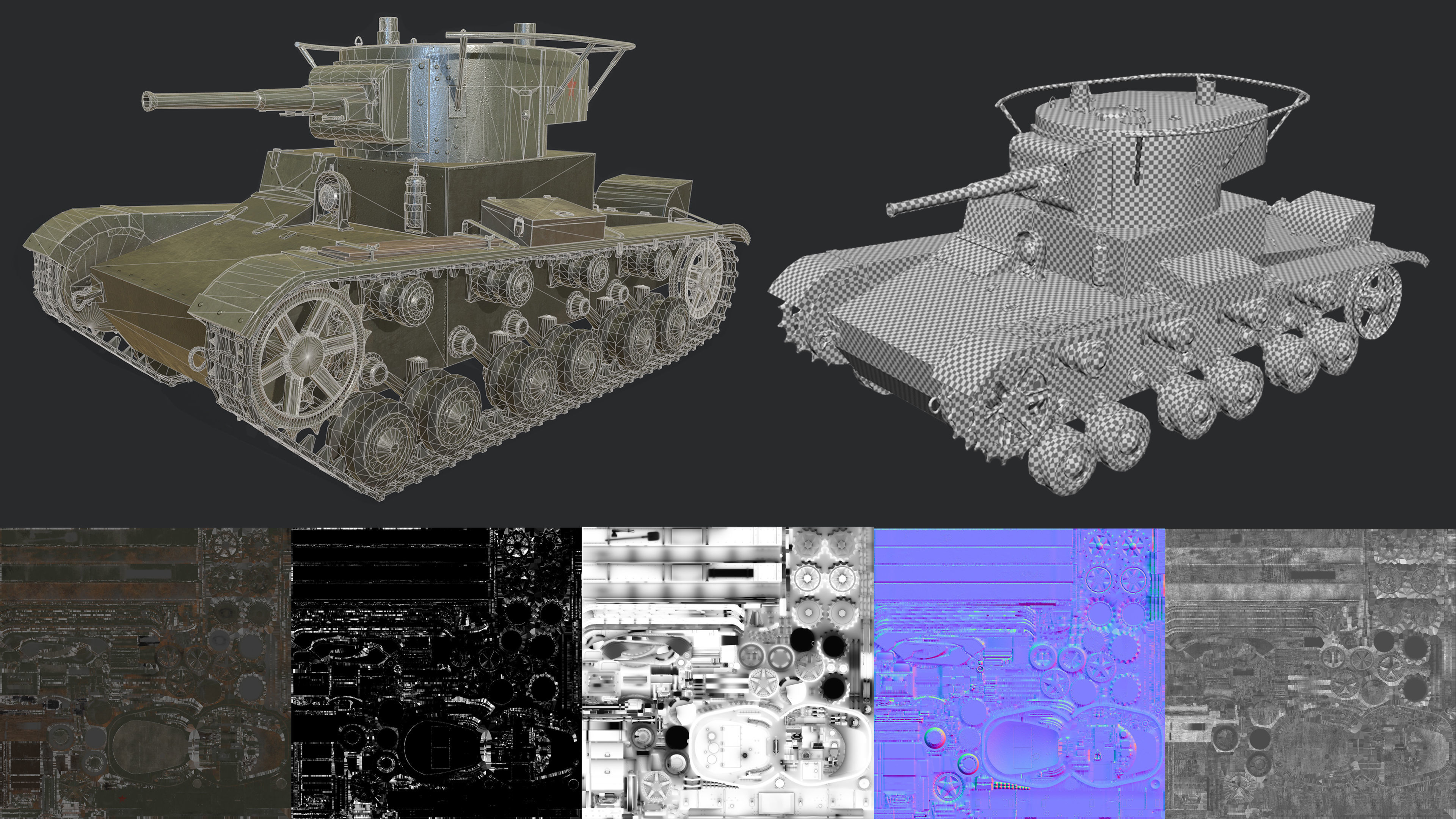 3D model Russian tank VR / AR / low-poly | CGTrader