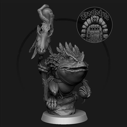 Froglin shaman 3D model 3D printable | CGTrader