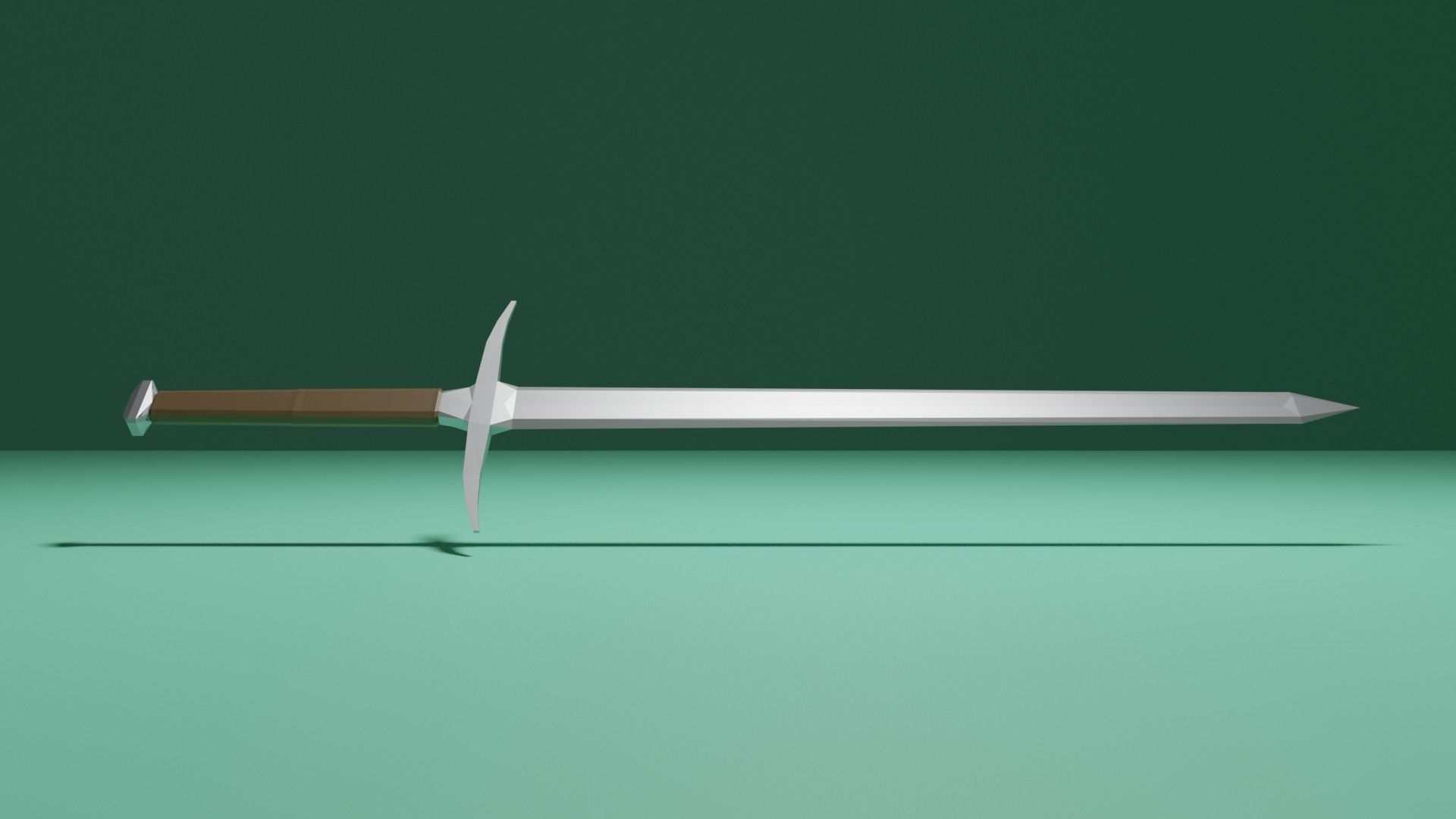 Low poly medieval sword free VR / AR / low-poly 3D model | CGTrader