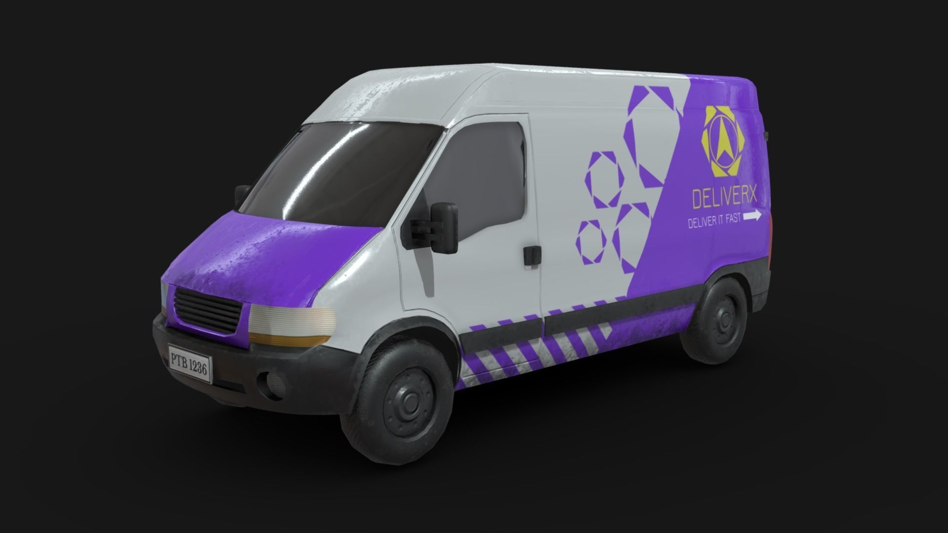 3D model Generic Delivery Van VR / AR / low-poly | CGTrader