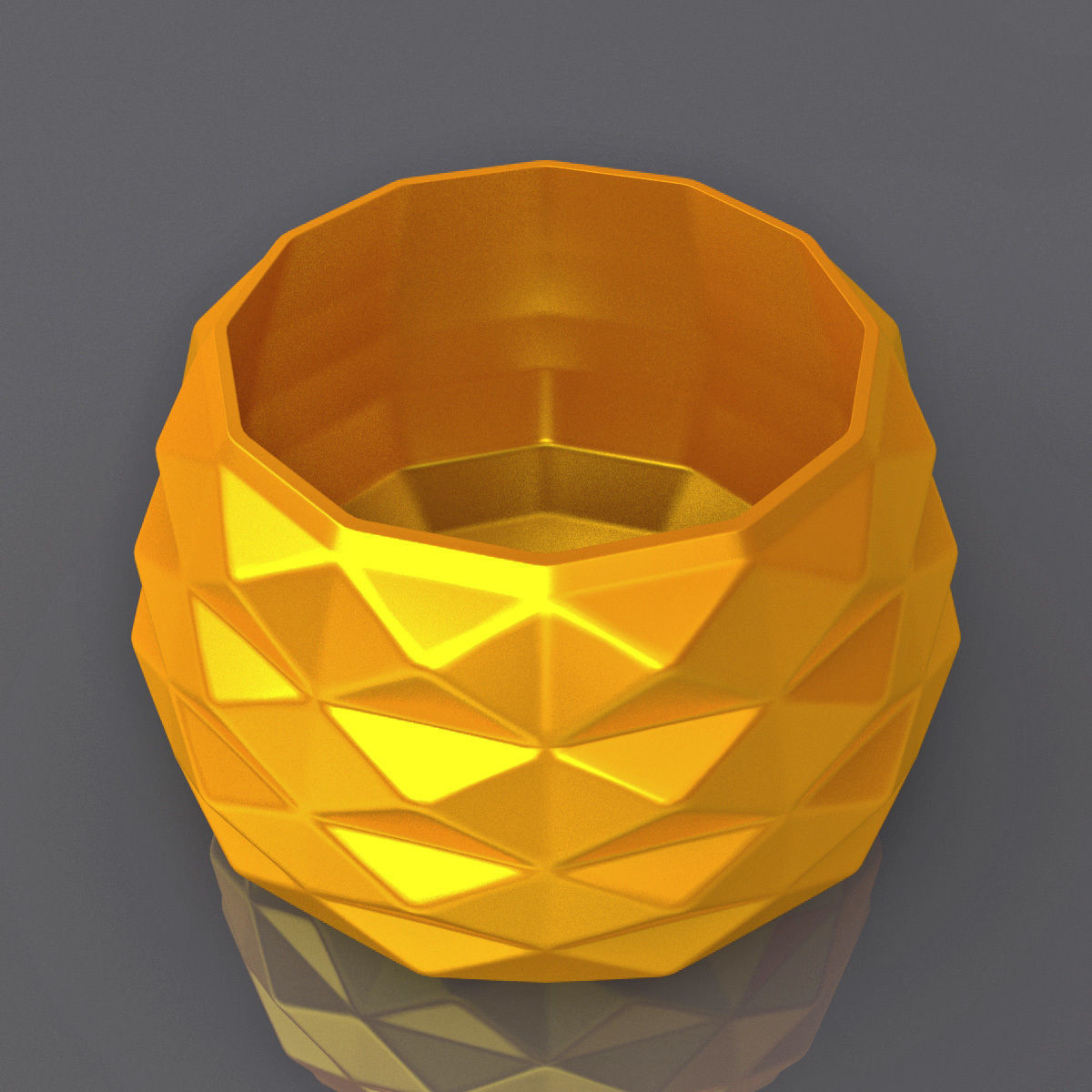 Triangulation Bowl Geometric Shape 3D Print Model 3D model 3D printable ...