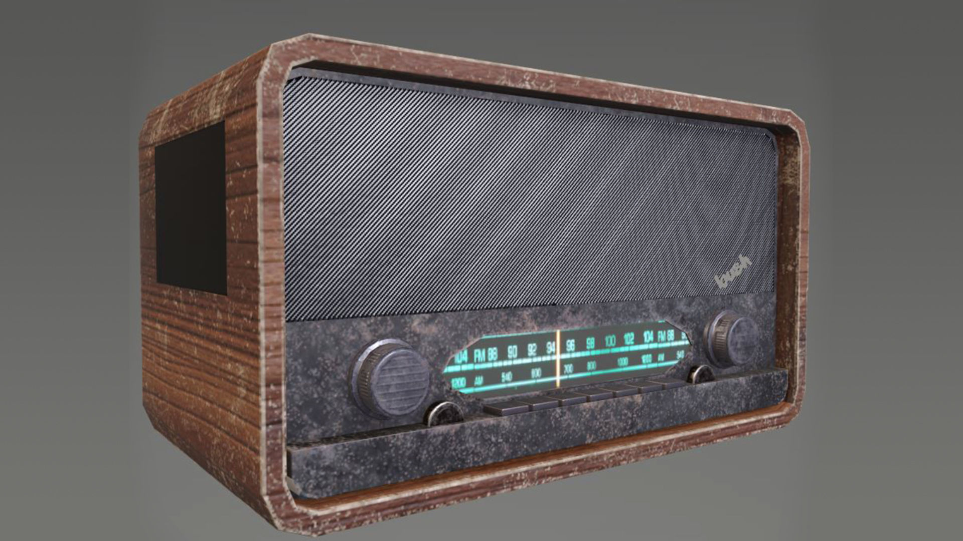 3D model Vintage Radio VR / AR / low-poly | CGTrader