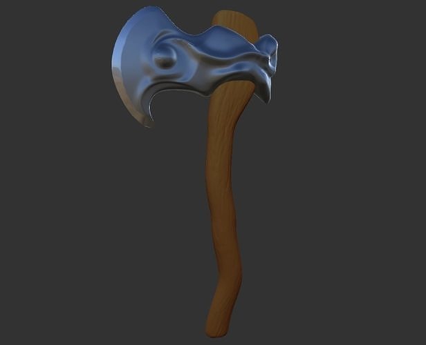 Styled Axe free 3D model | CGTrader
