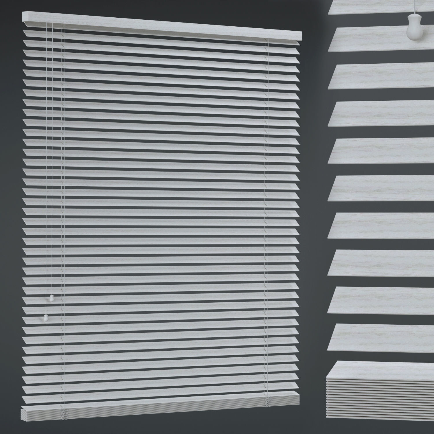 RH Modern Wood blinds 3D model | CGTrader