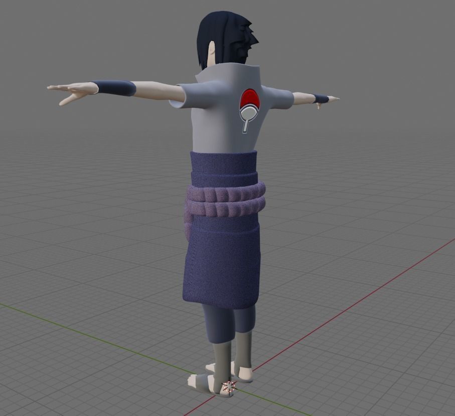 Sasuke Uchiha 3D model rigged | CGTrader