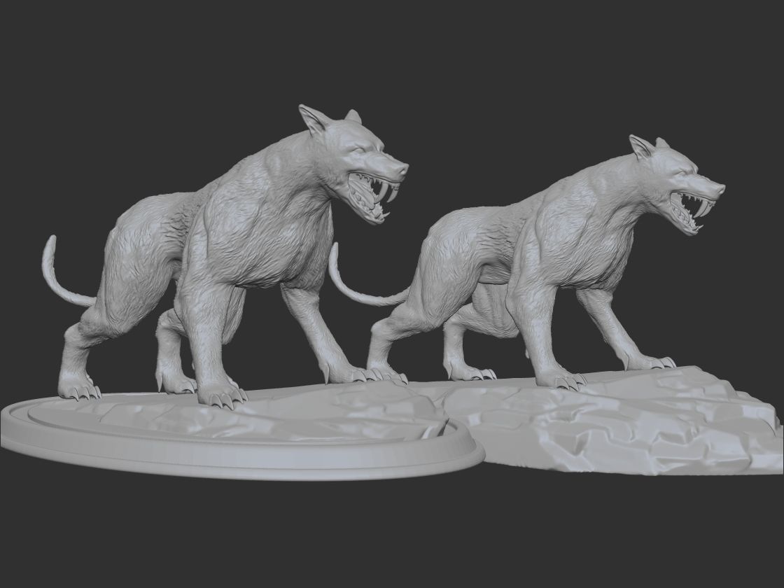 Beast Wolf 3D model 3D printable | CGTrader
