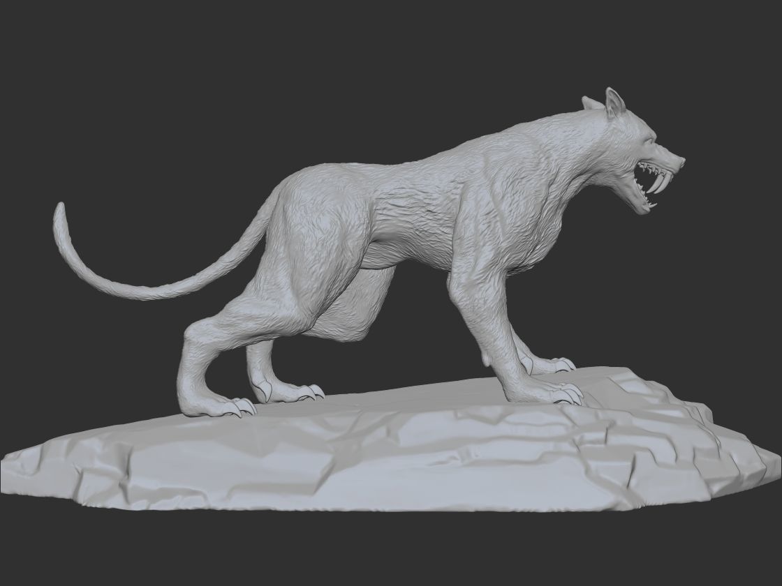 Beast Wolf 3D model 3D printable | CGTrader