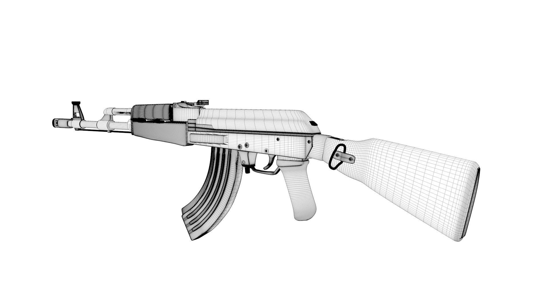 AK74 3D By Timvias free 3D model | CGTrader
