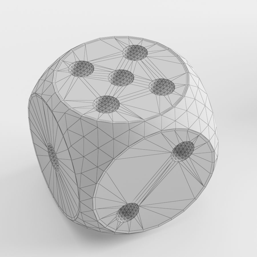 Classic Dice with different colors and shapes 3D model | CGTrader