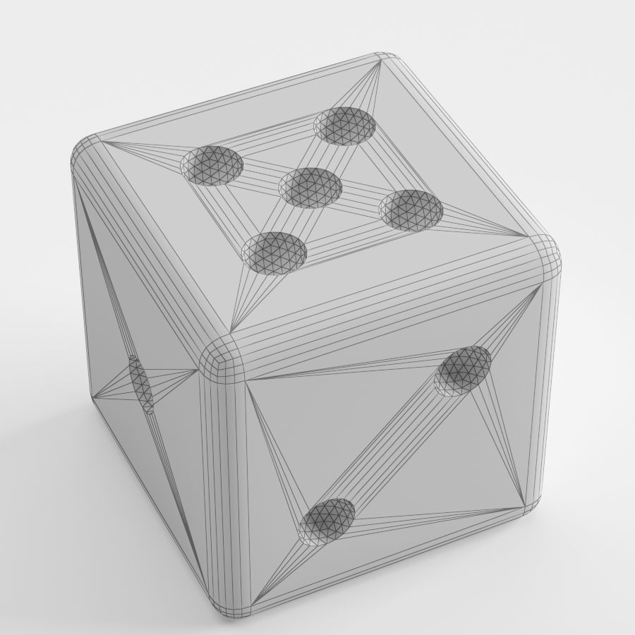 Classic Dice with different colors and shapes 3D model | CGTrader