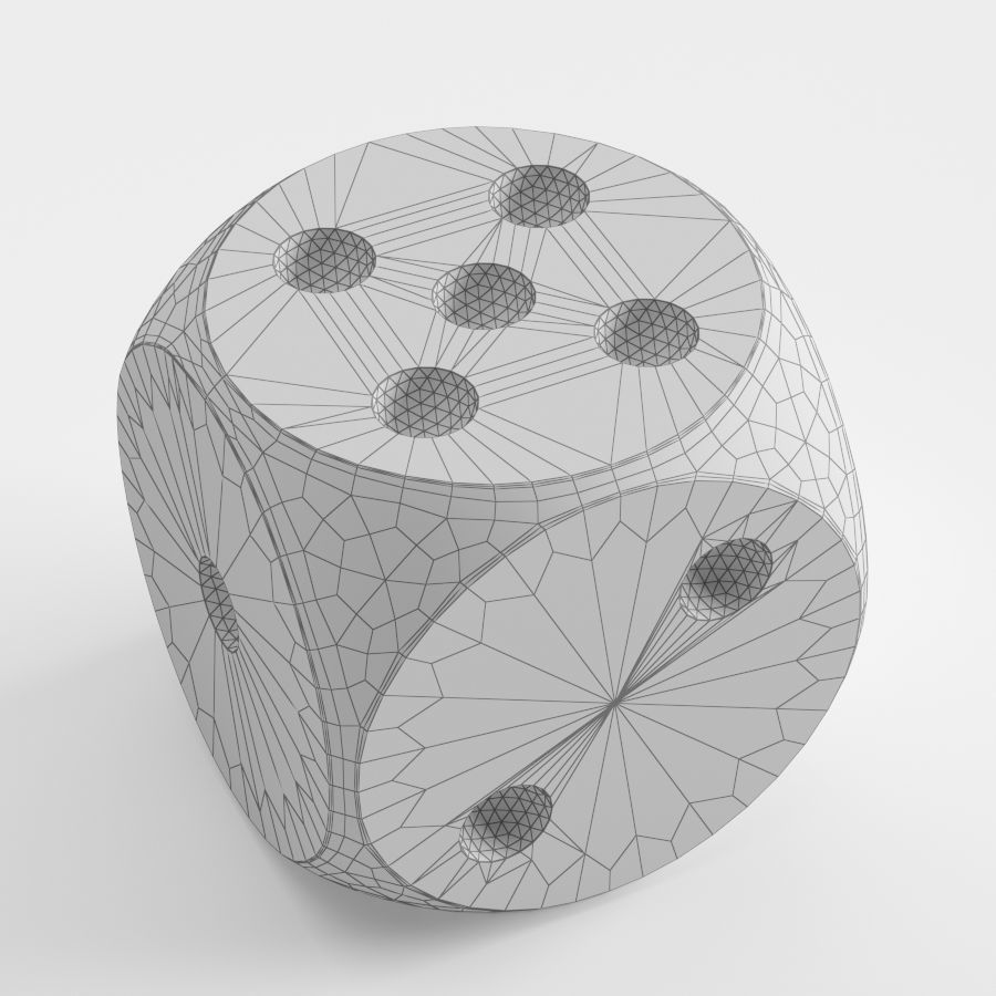 Classic Dice with different colors and shapes 3D model | CGTrader