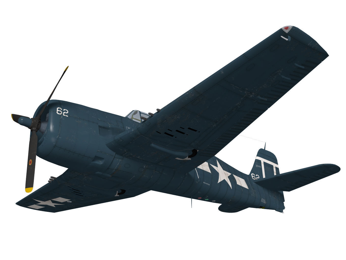 Grumman F6F Hellcat 3D model | CGTrader