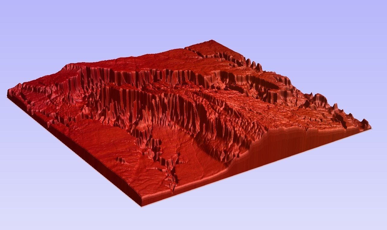 3D MODEL OF GRAND CANYON FOR CNC AND 3D PRINTING 3D model | CGTrader