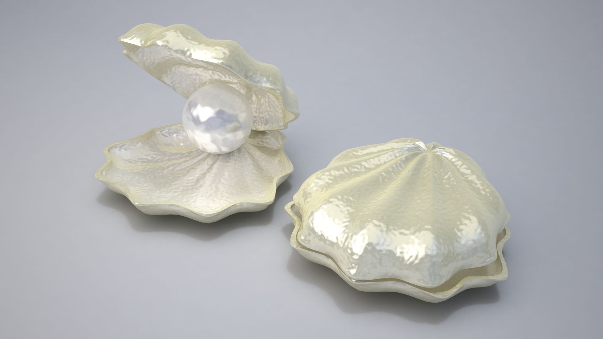 Clam Pearl 3D model | CGTrader