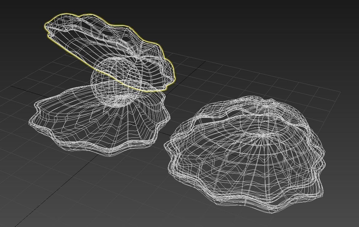 Clam Pearl 3D model | CGTrader