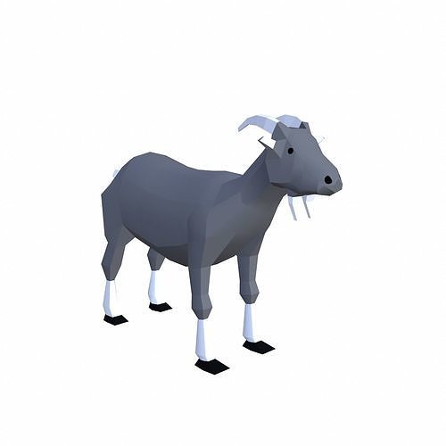 3D model Goat Cartoon VR / AR / low-poly | CGTrader