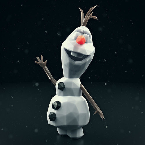3D model Olaf Low Poly 1 VR / AR / low-poly | CGTrader