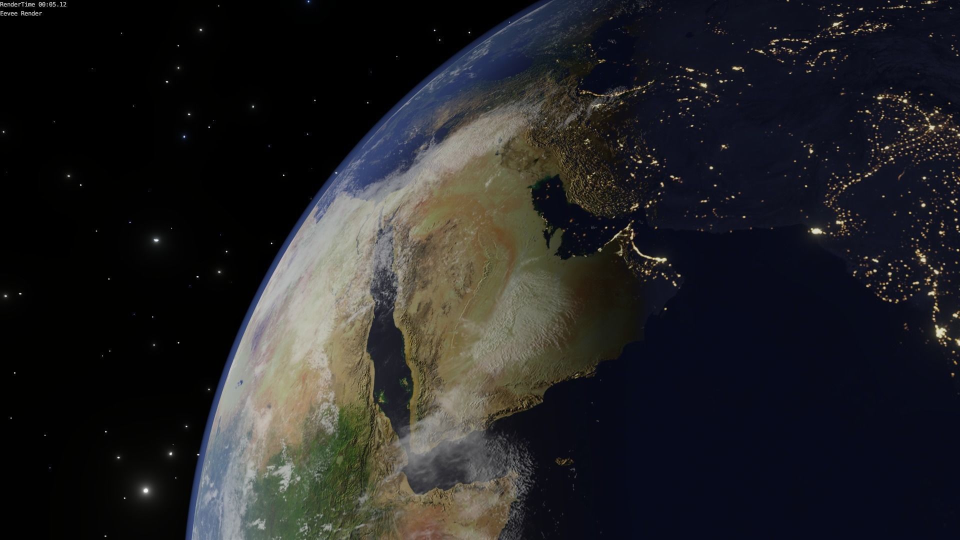 Realistic Earth optimized for real-time-rendering 3D model | CGTrader
