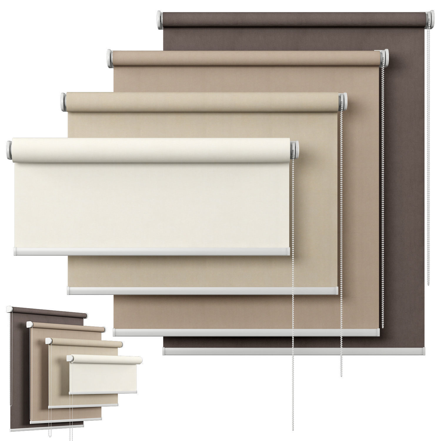 Roller Blind 10 Sevilla Blackout 3D model | CGTrader
