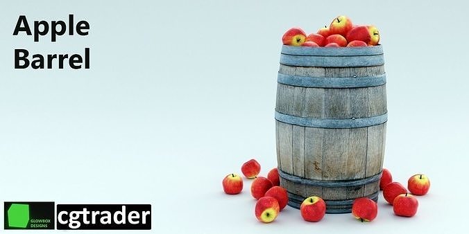 3D model Apple Barrel VR / AR / low-poly | CGTrader