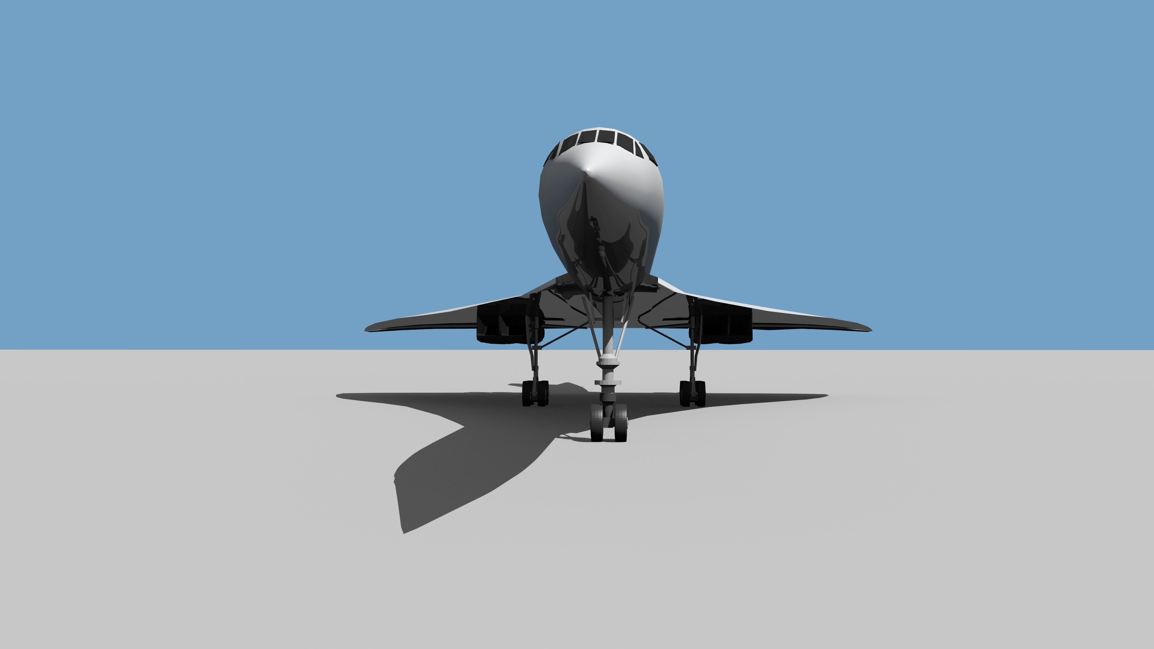 Concorde free VR / AR / low-poly 3D model | CGTrader