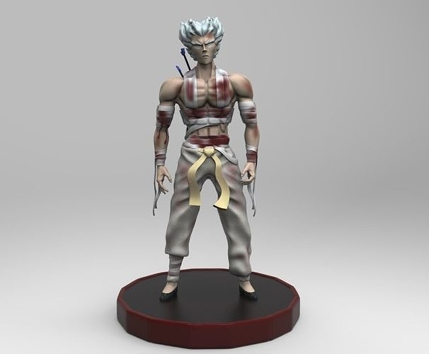 Garou statue of anime character 3D model 3D printable | CGTrader