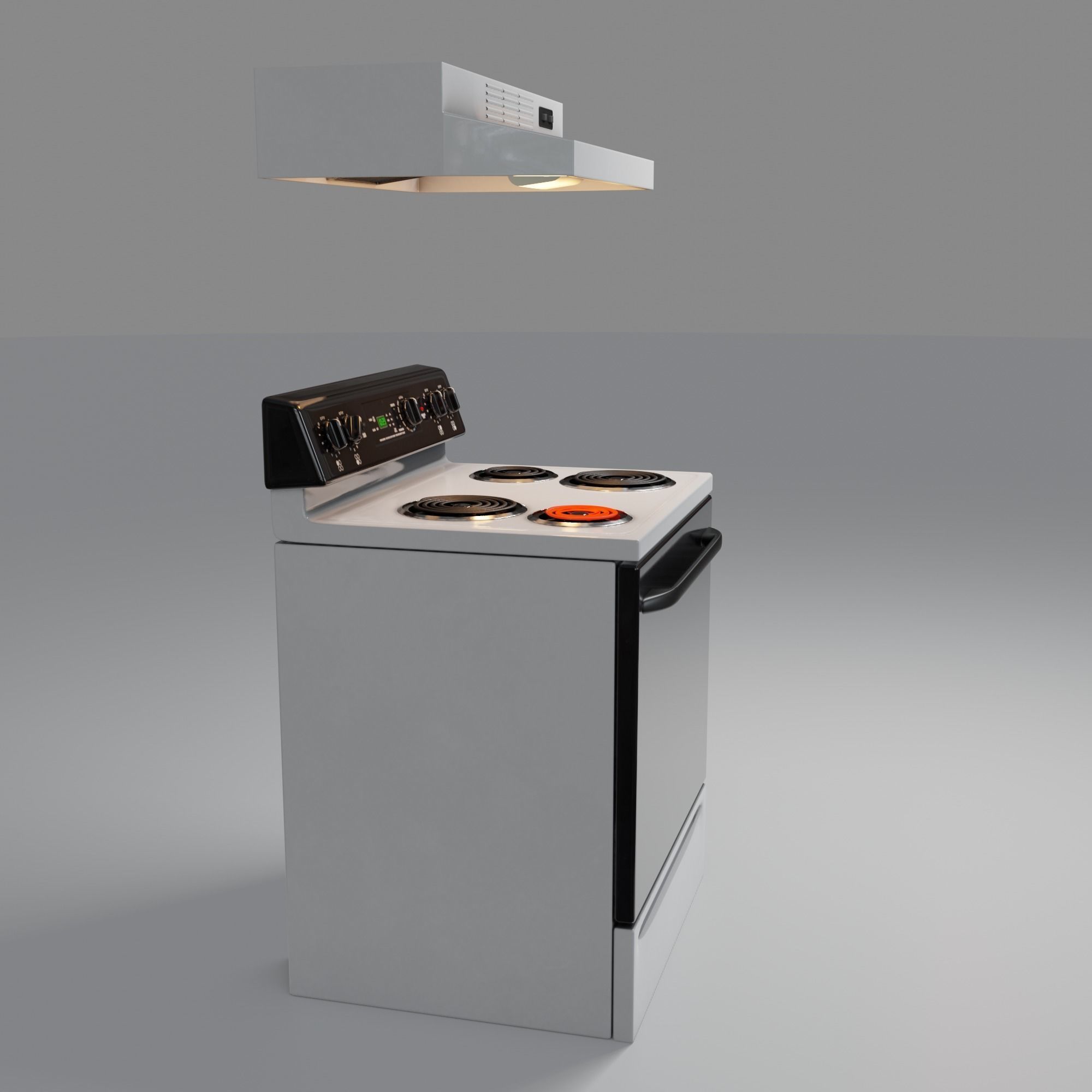 Stove with Hood free VR / AR / low-poly 3D model | CGTrader