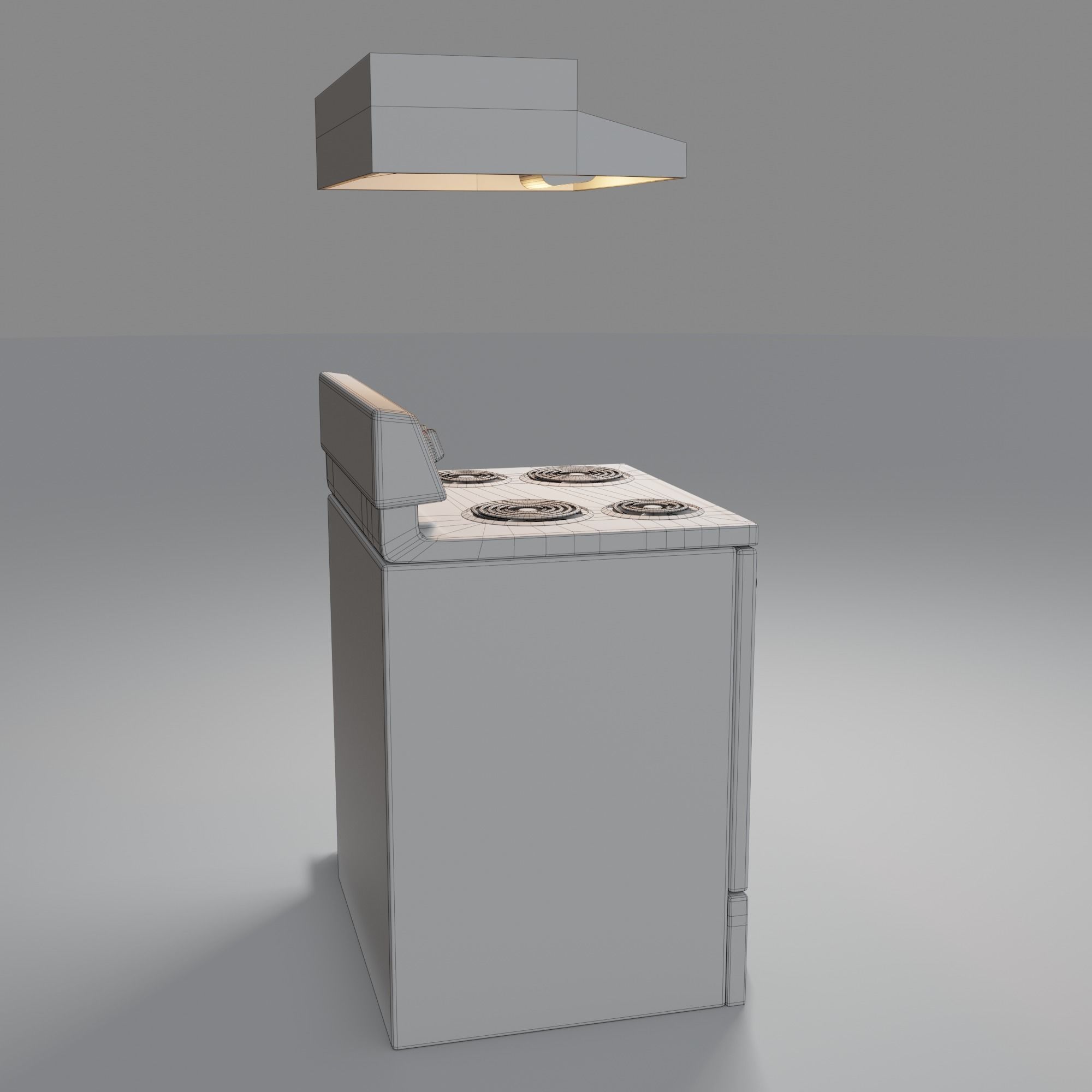 Stove with Hood free VR / AR / low-poly 3D model | CGTrader