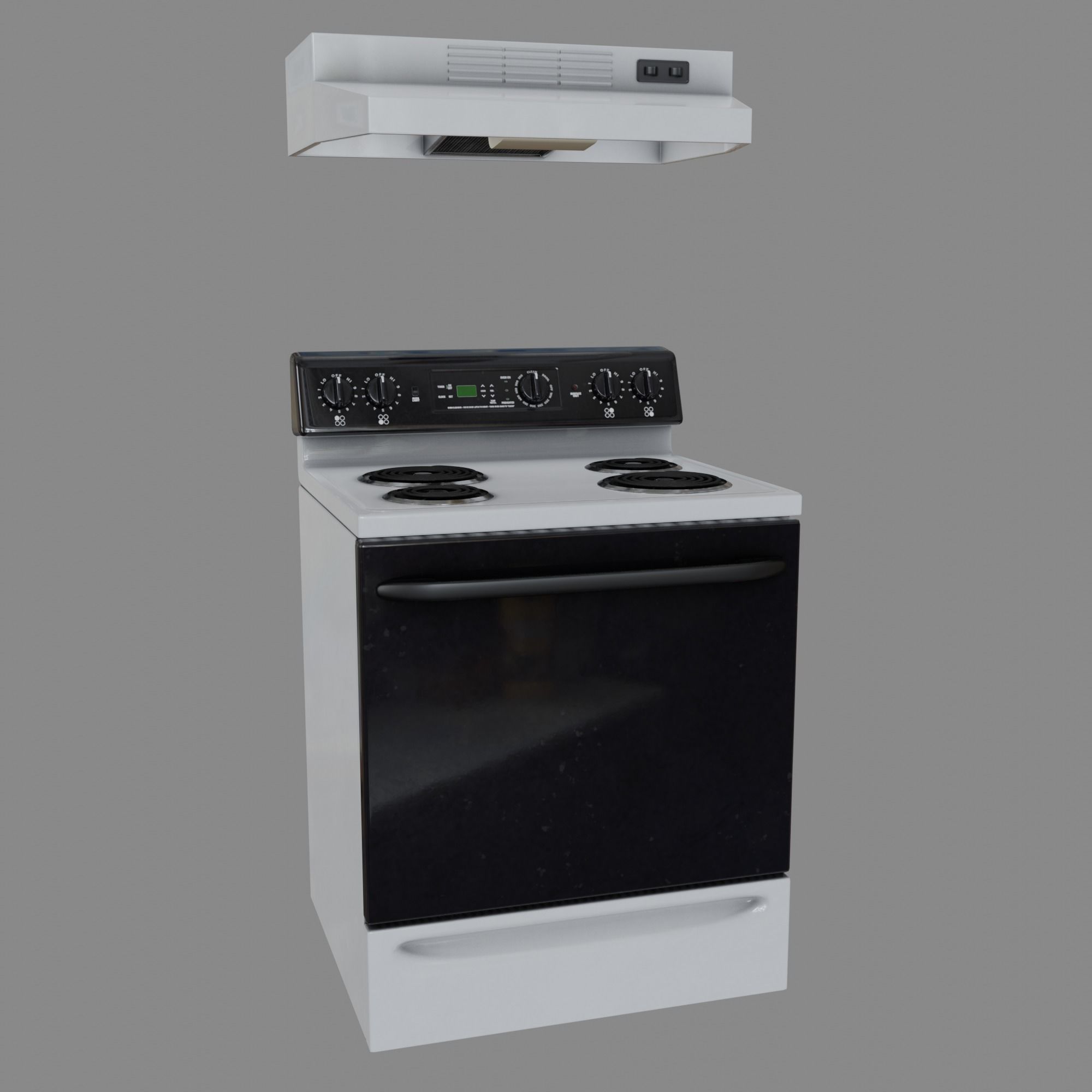 Stove with Hood free VR / AR / low-poly 3D model | CGTrader