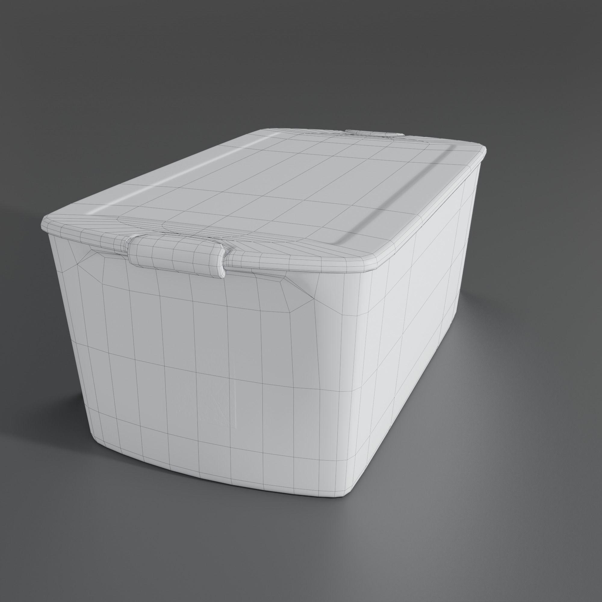 Plastic Storage Container free VR / AR / low-poly 3D model | CGTrader
