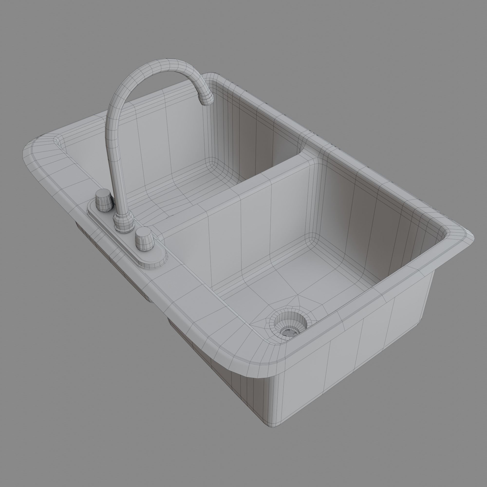 Kitchen Sink free VR / AR / low-poly 3D model | CGTrader