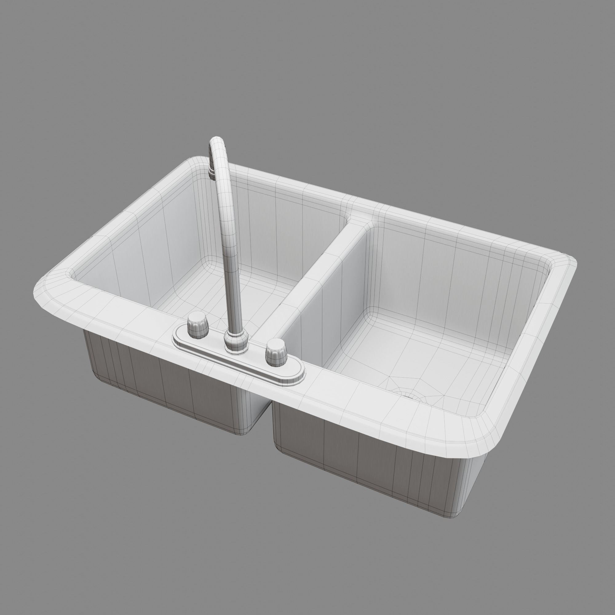 Kitchen Sink free VR / AR / low-poly 3D model | CGTrader