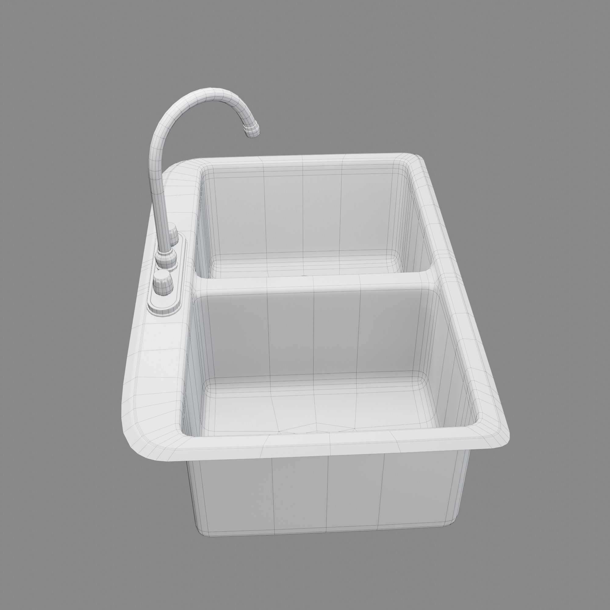Kitchen Sink free VR / AR / low-poly 3D model | CGTrader