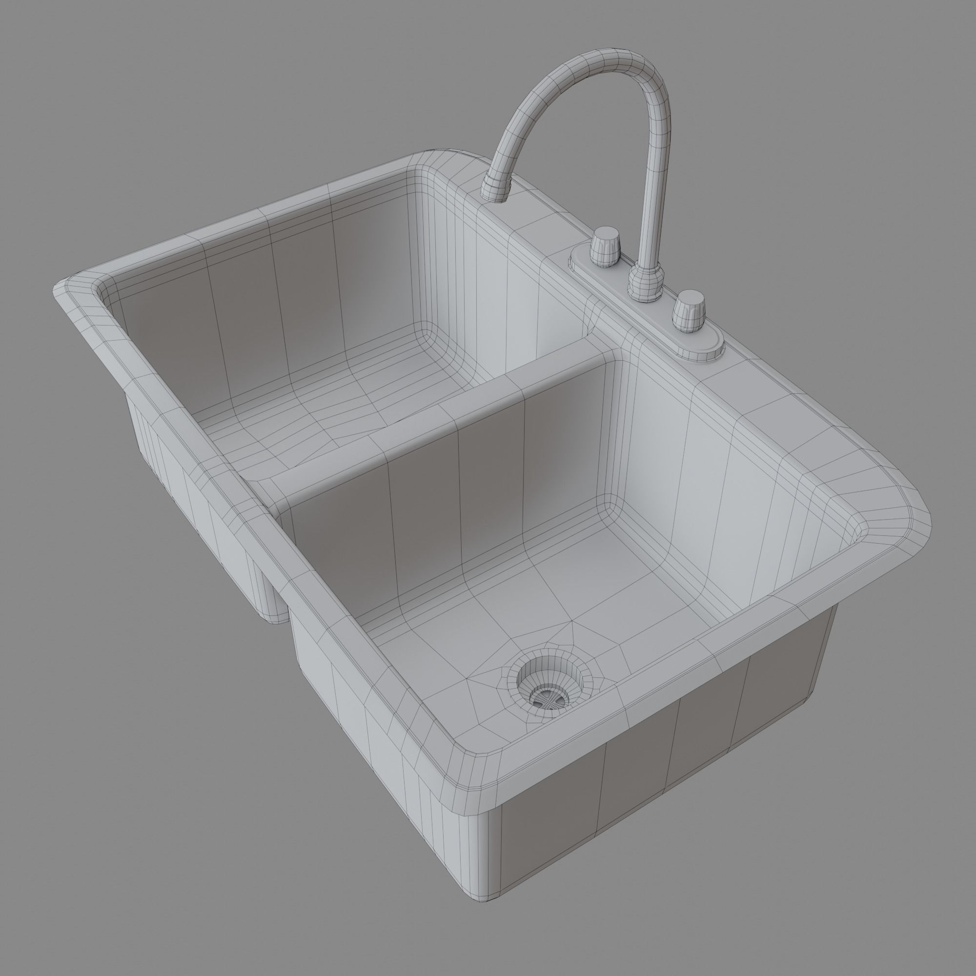 Kitchen Sink free VR / AR / low-poly 3D model | CGTrader