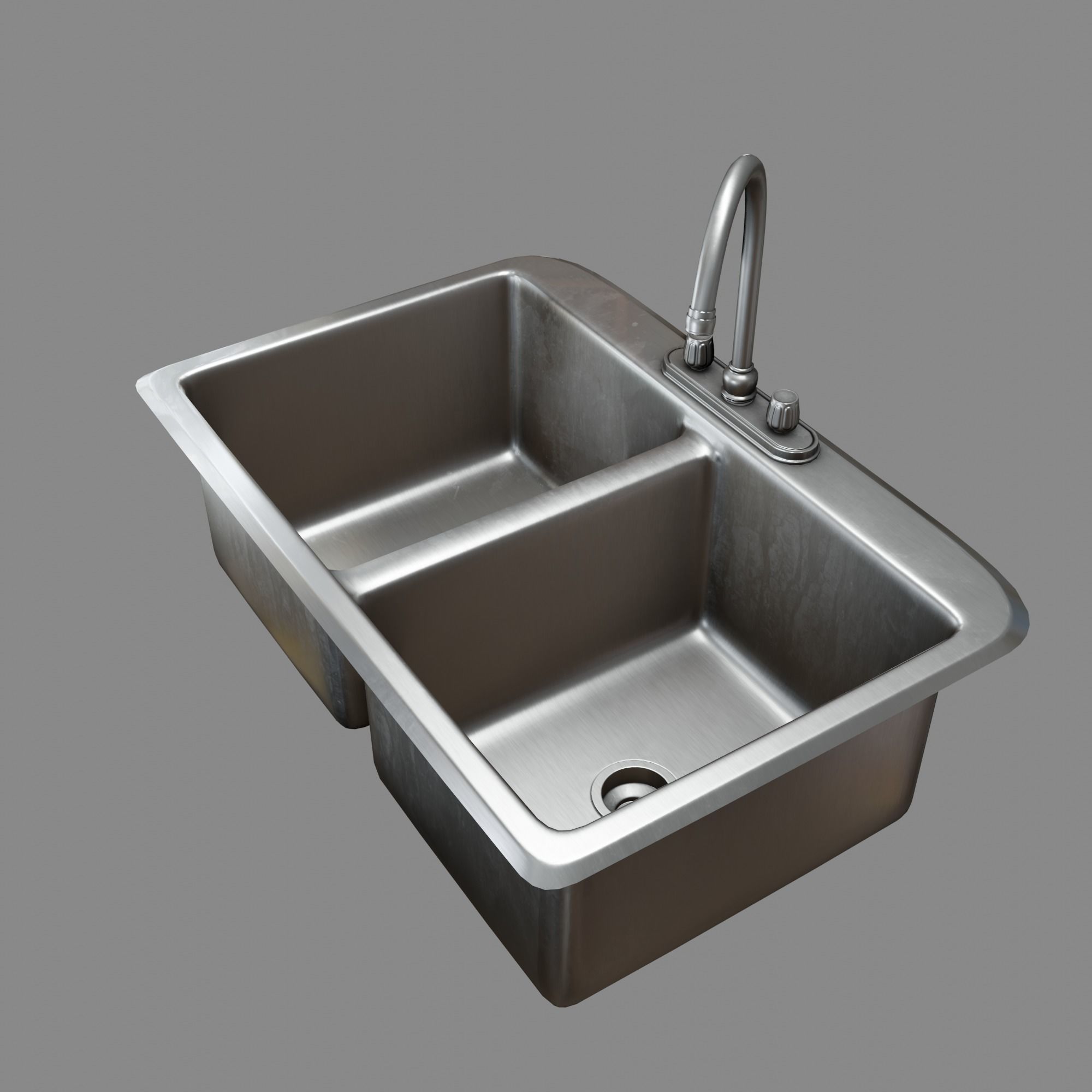 Kitchen Sink free VR / AR / low-poly 3D model | CGTrader
