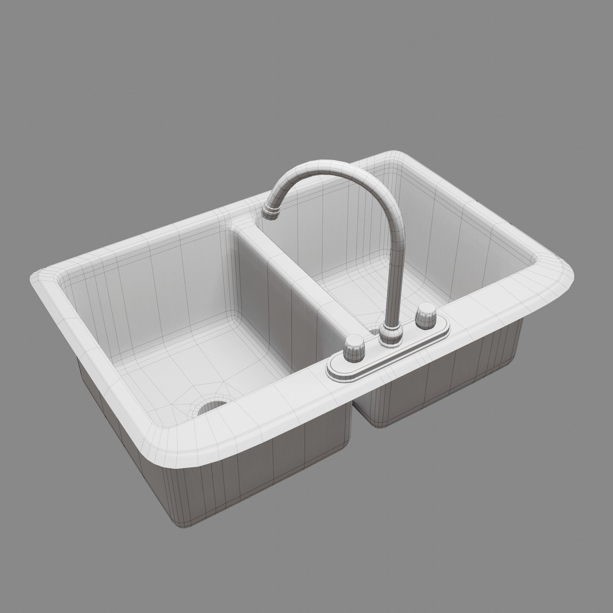 Kitchen Sink free VR / AR / low-poly 3D model | CGTrader