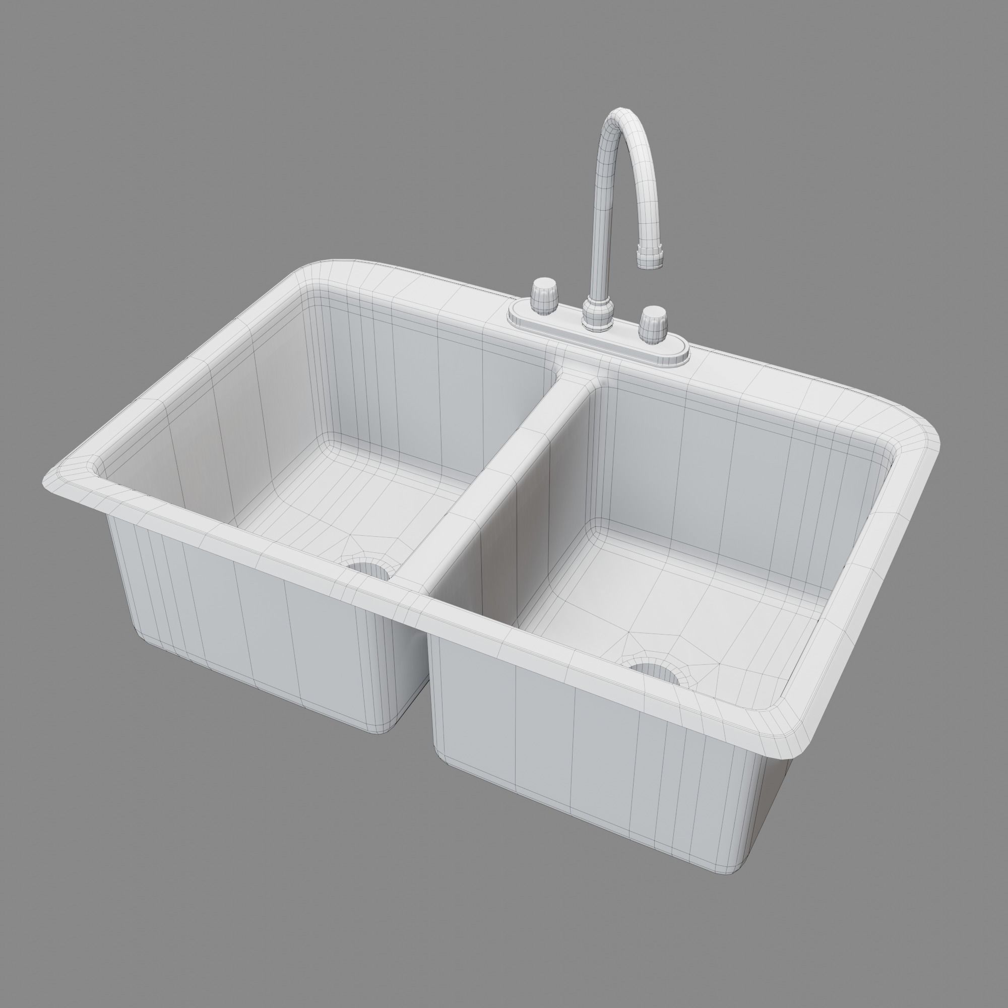 Kitchen Sink free VR / AR / low-poly 3D model | CGTrader