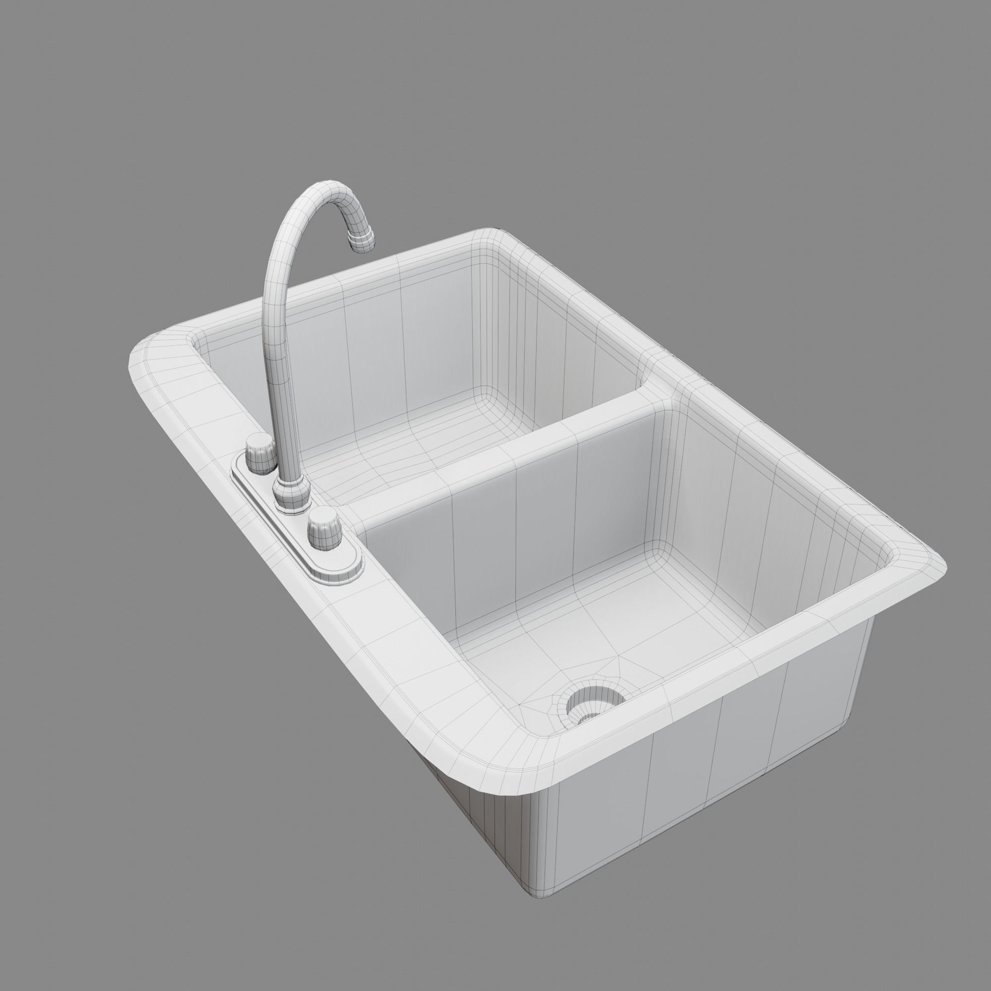Kitchen Sink free VR / AR / low-poly 3D model | CGTrader
