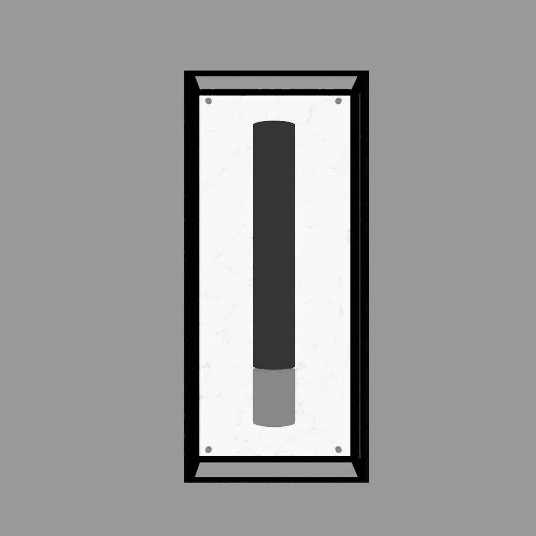 Wall Mounted Light - Marble Backplate free 3D model | CGTrader