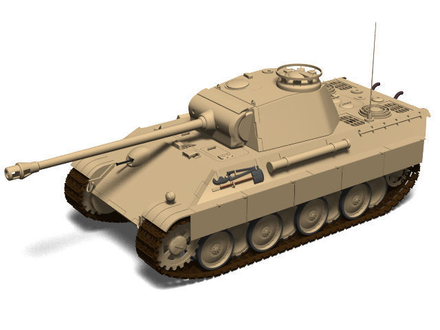 Panzerkampfwagen V Panther G 3D model | CGTrader