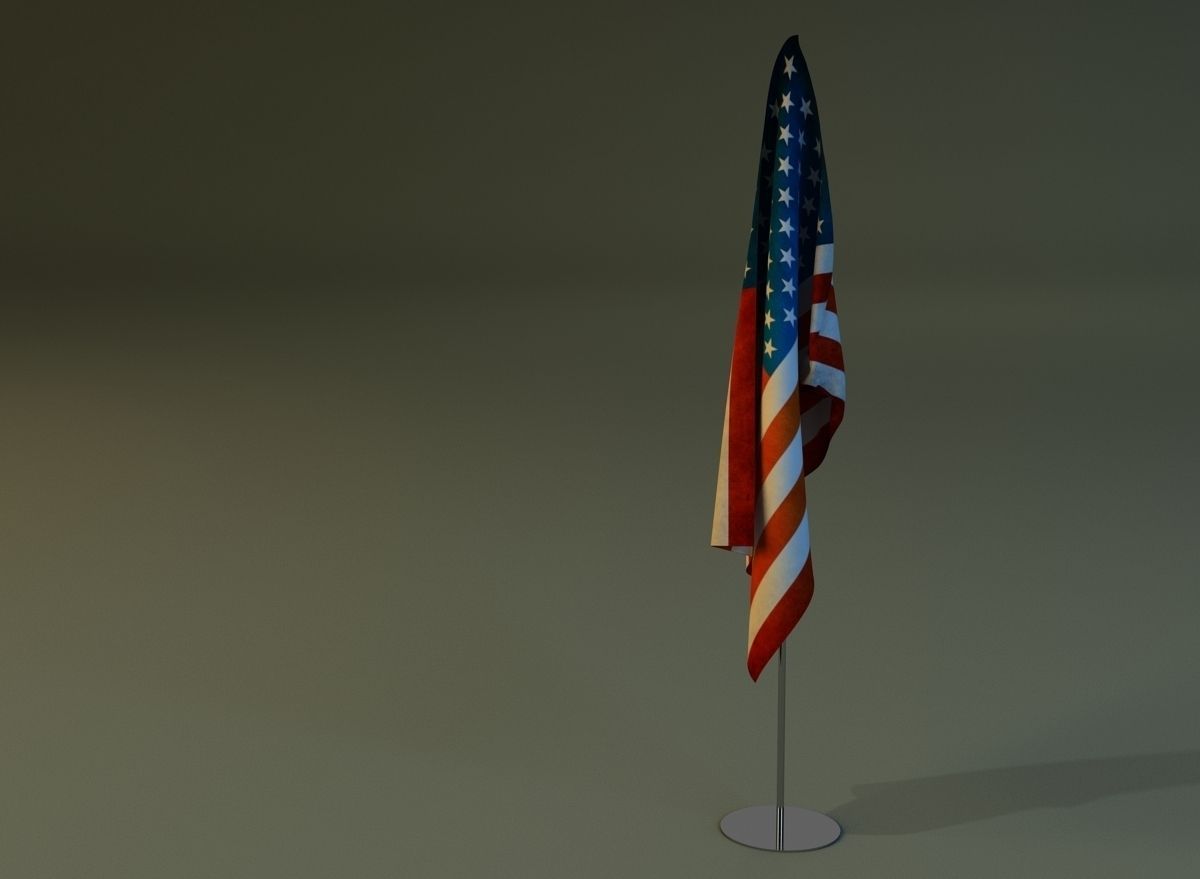 Flag stand 3D model | CGTrader