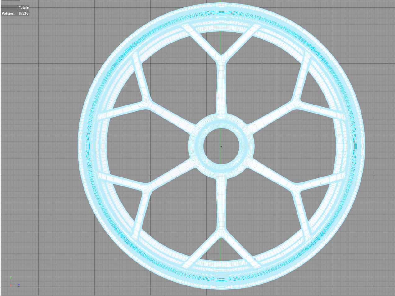 Hexagon Wheel 3D model | CGTrader