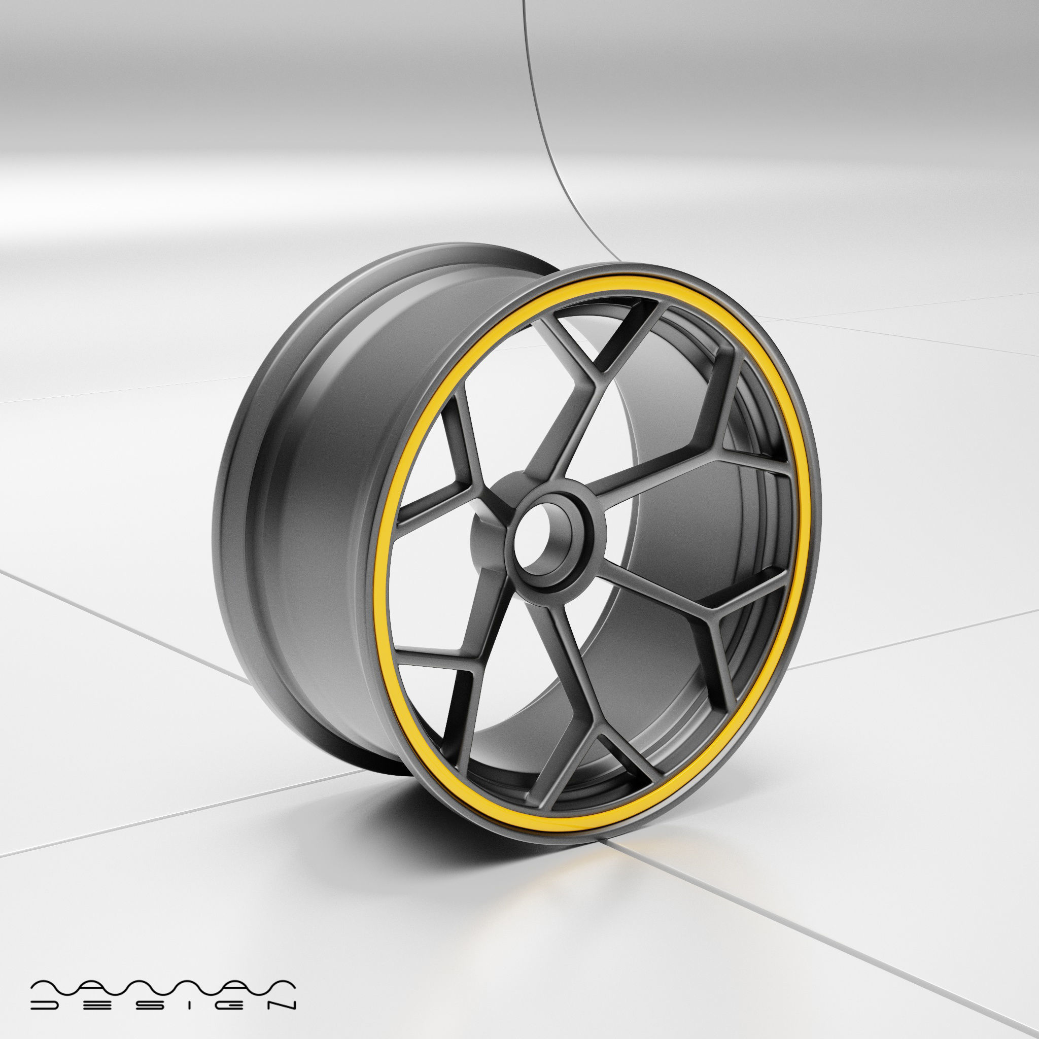 Hexagon Wheel 3D model | CGTrader