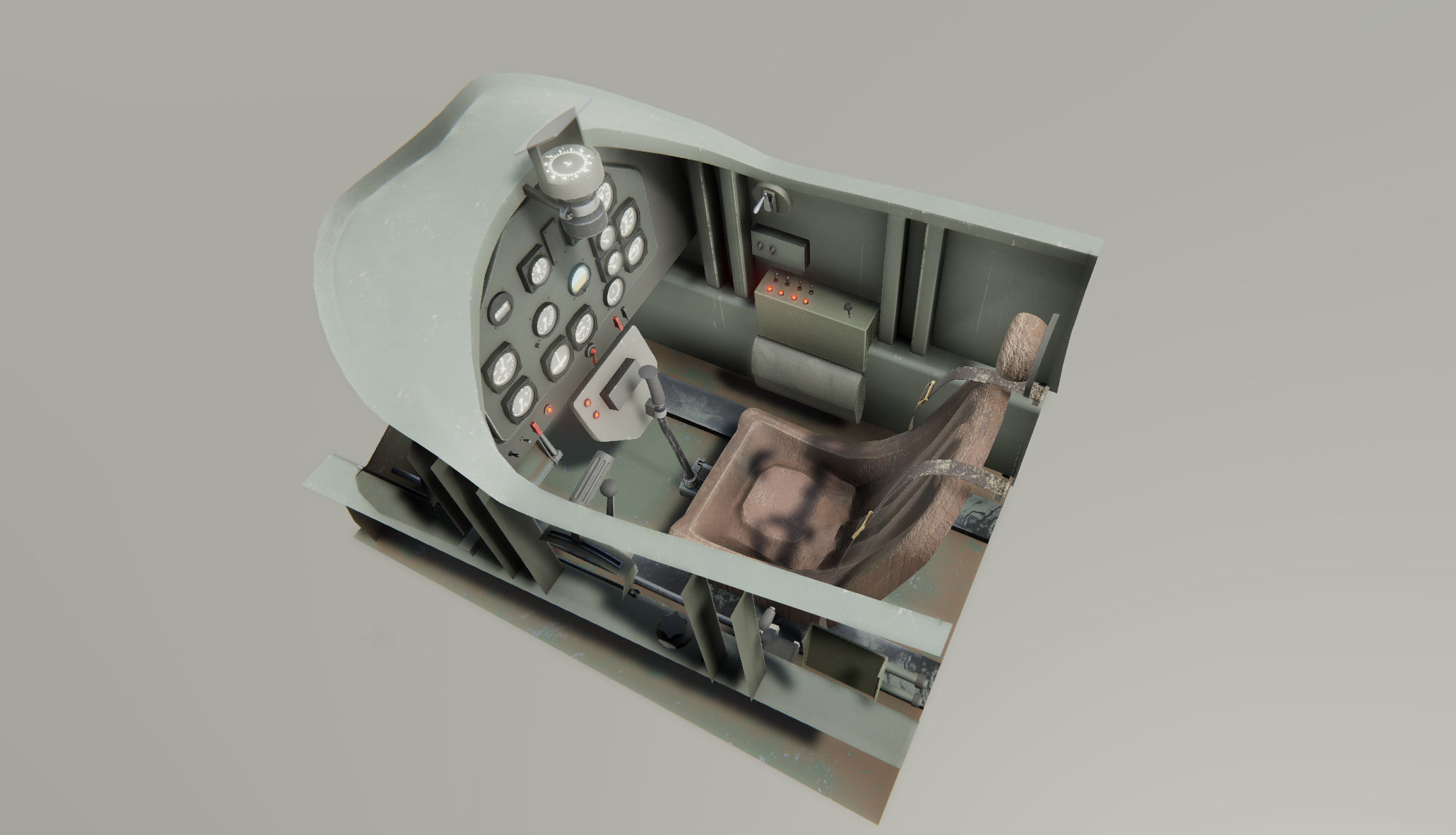 3D model Airplane Cockpits VR / AR / low-poly | CGTrader