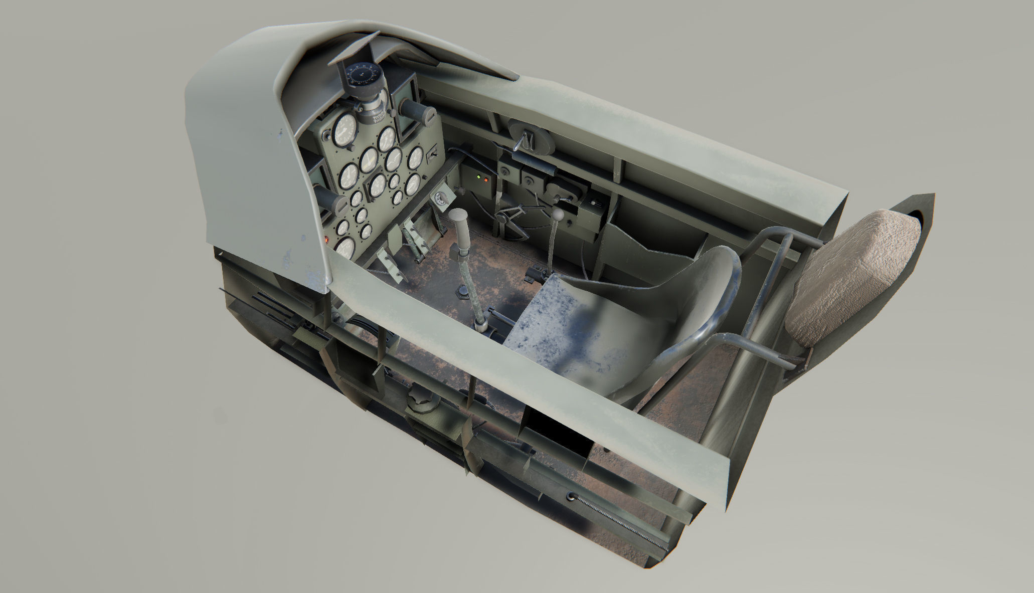 3D model Airplane Cockpits VR / AR / low-poly | CGTrader