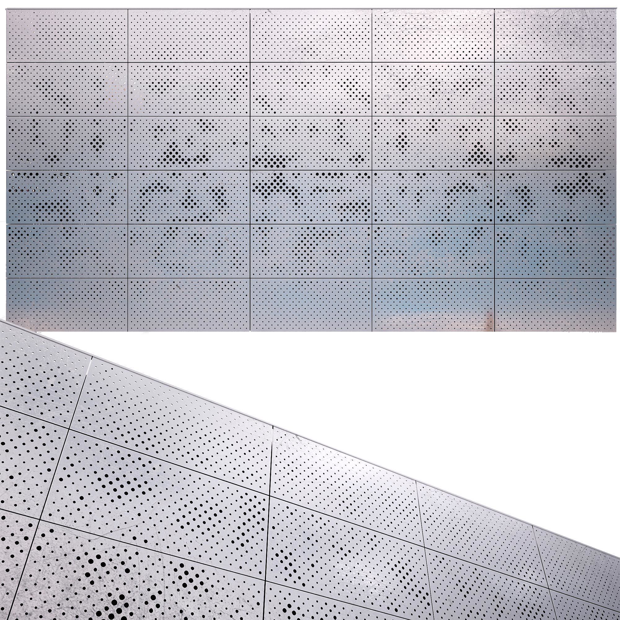 perforated metal panel N13 3D model 3D model | CGTrader