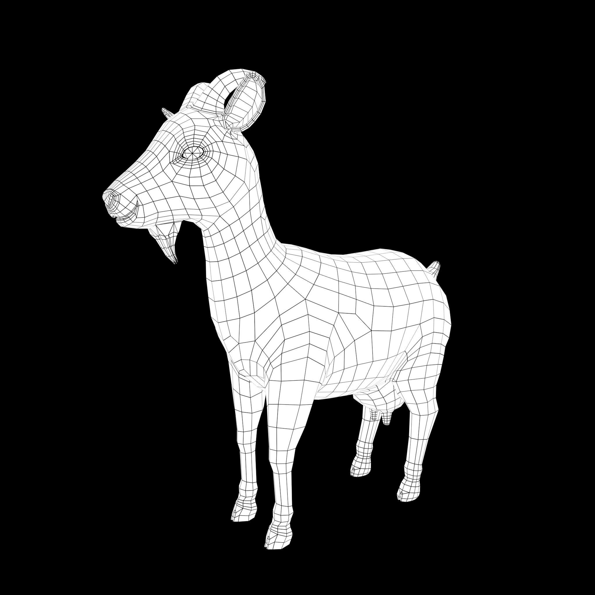 3D model 3D GOAT VR / AR / low-poly | CGTrader