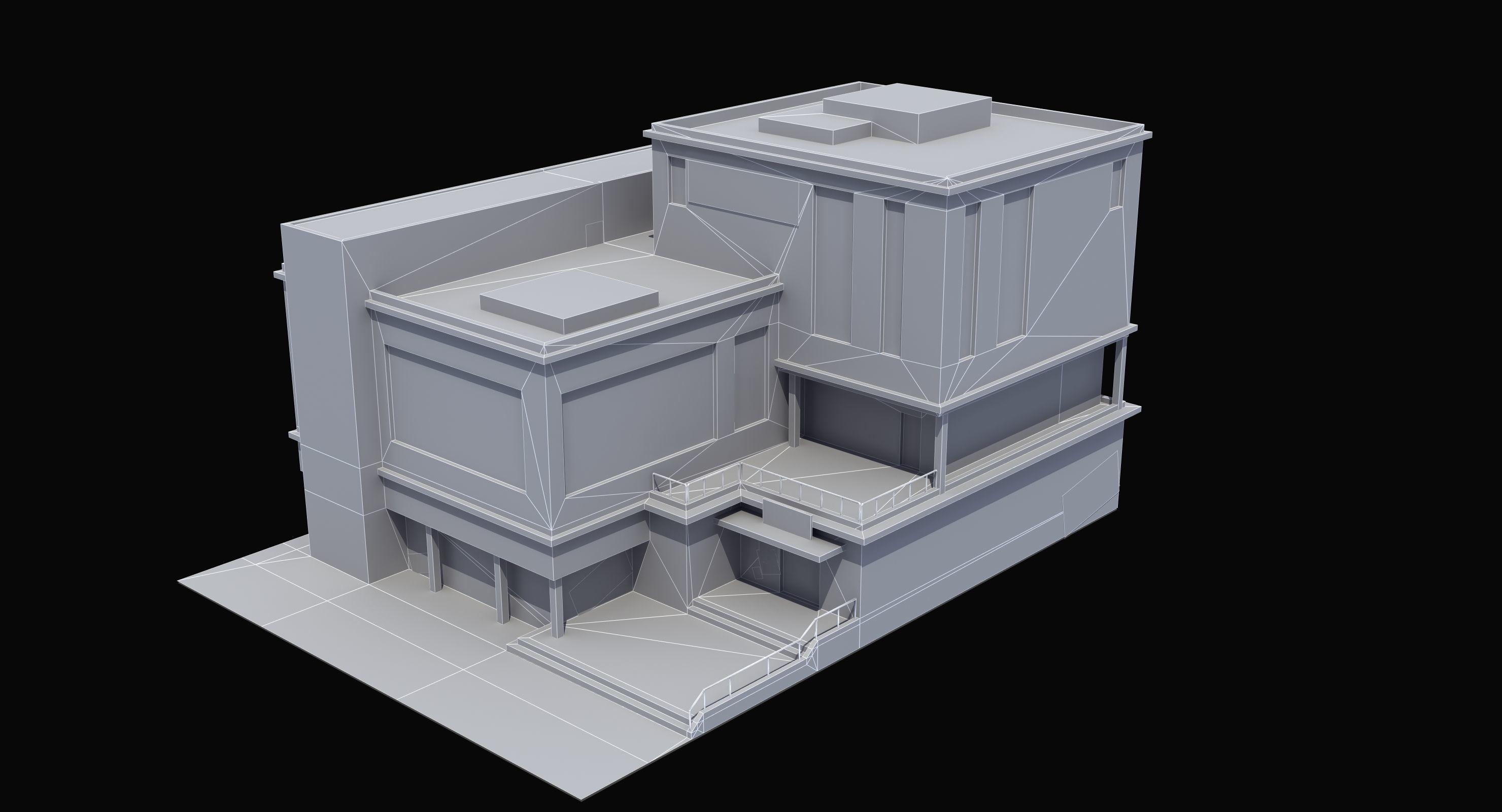 Modern School Building 3D model | CGTrader