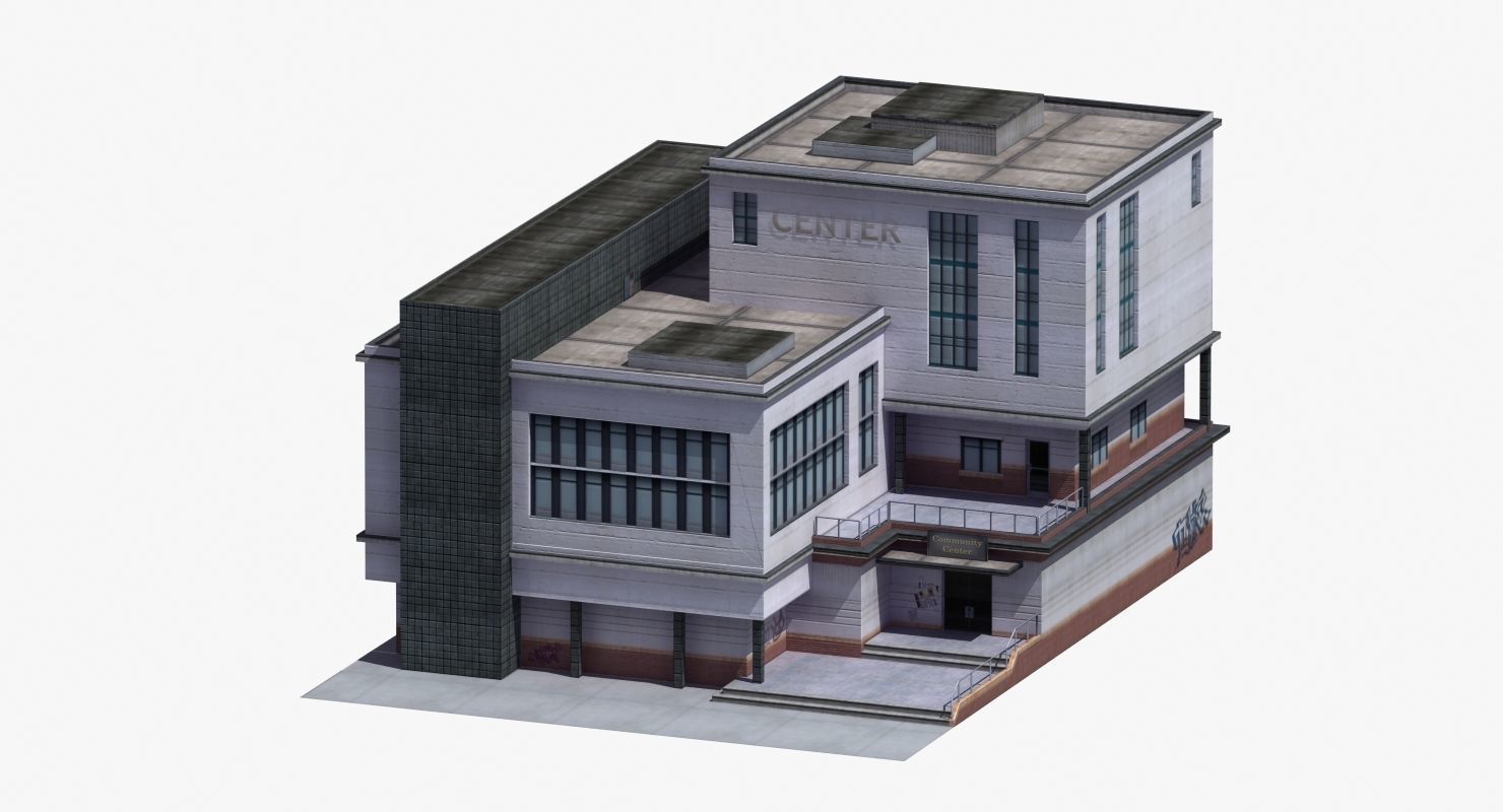 Modern School Building 3D model | CGTrader